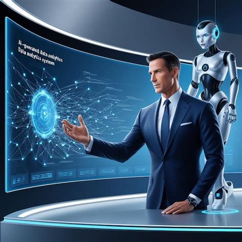 Businessman Using Ai Technology For Data Analytics Artificial Intelligence Generate Futuristic