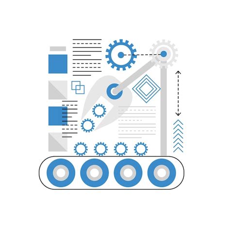 Premium Vector Factory Automation Conveyor