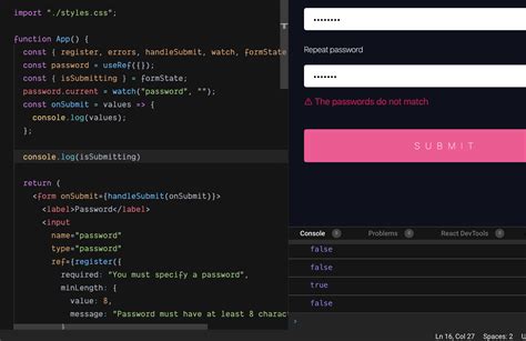 When Submitting Code Issue React Hook Form React Hook Form Github