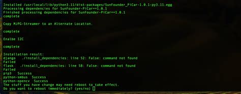 Picar V Install Dependencies Script Fails To Install Django And Flask