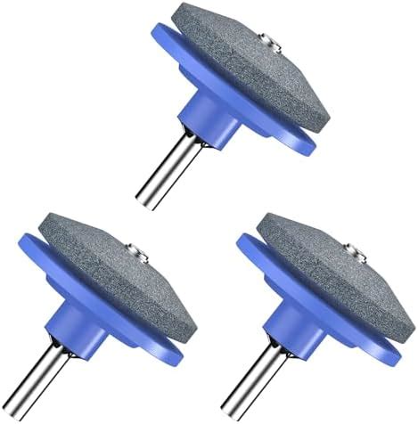 Amazon.com : 【NEW】3 Pieces LawnMower Blade Sharpener with Steel Backing ,Universal Multi-Sharp ...