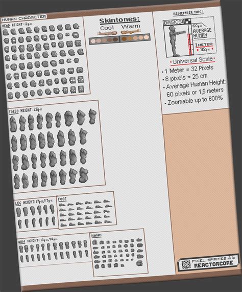 PSRC D Sprites Human Character By Reactorcore