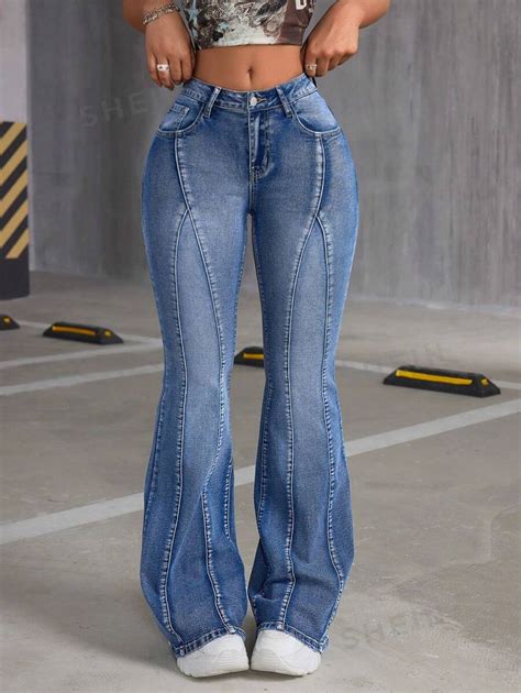 Shein Icon Vintage Flared Jeans Shein Uk