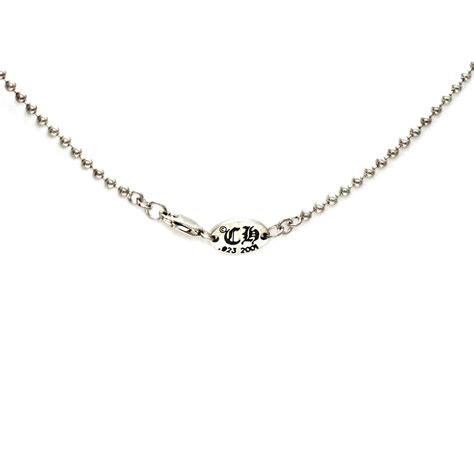 Authentic Chrome Hearts 925 Sterling Silver Large Cross Necklace For