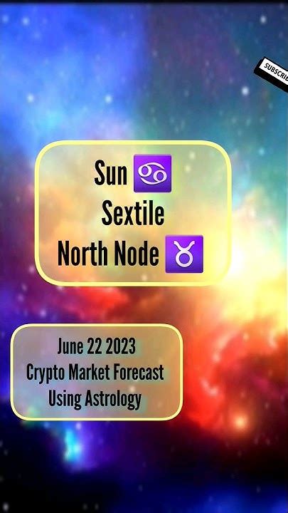 Crypto Market Forecast Sun Sextile North Node June 22 2023 Youtube