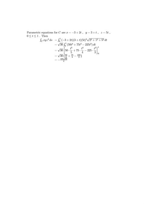 Solved Evaluate The Line Integral Where C Is The Given