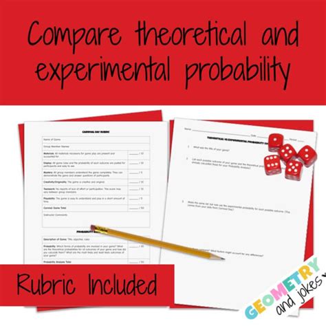 Probability Carnival Project Theoretical And Experimental Hands On Math