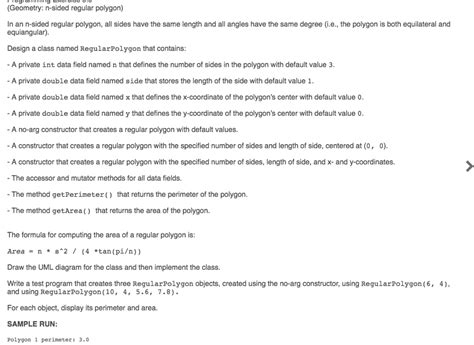 Solved Geometry N Sided Regular Polygon In An N Sided Chegg Com