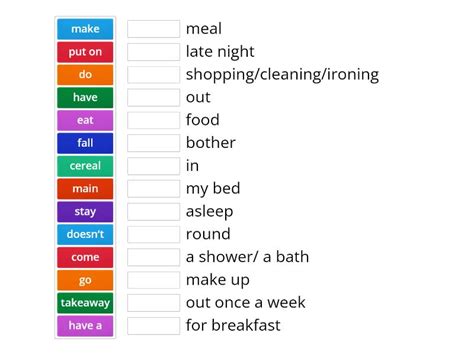 Daily Routines Match Up