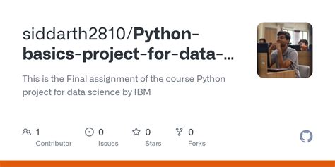 GitHub Siddarth2810 Python Basics Project For Data Science This Is