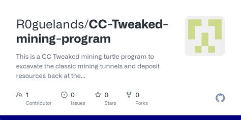 Github R0guelandscc Tweaked Mining Program This Is A Cc Tweaked Mining Turtle Program To