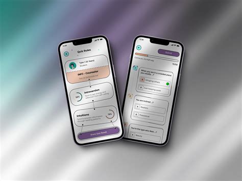 quiz app ui design behance