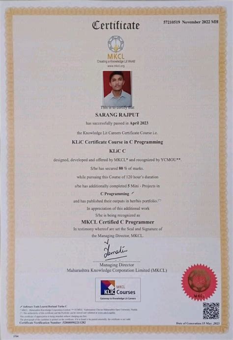 sarang rajput on linkedin delayed cprogramming mkcl certification