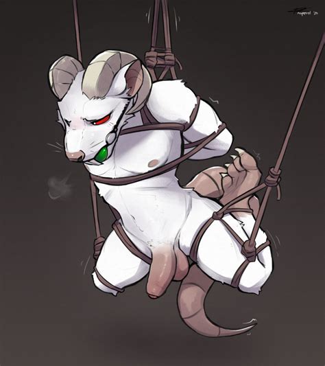 Rule 34 2023 Anthro Ball Gag Balls Biped Blush Bondage Bound Digital Media Artwork Erection