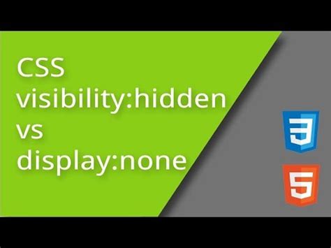 What Sets Apart Display None Vs Visibility Hidden Explained