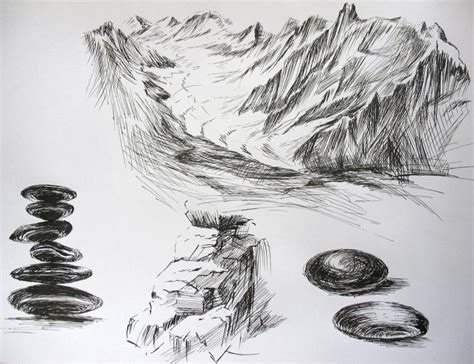 Как нарисовать камни карандашами 56 фото поэтапные мастер классы для начинающих