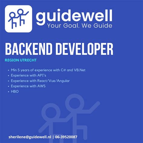 Backenddeveloper React Vue Angular Senior Vacancy Sherilene Venter