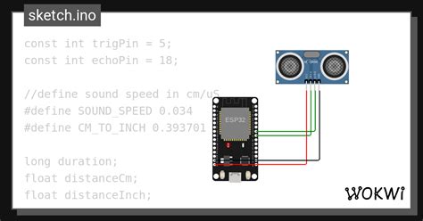 Cảm Biến Siêu âm Hc Sr04 Wokwi Esp32 Stm32 Arduino Simulator