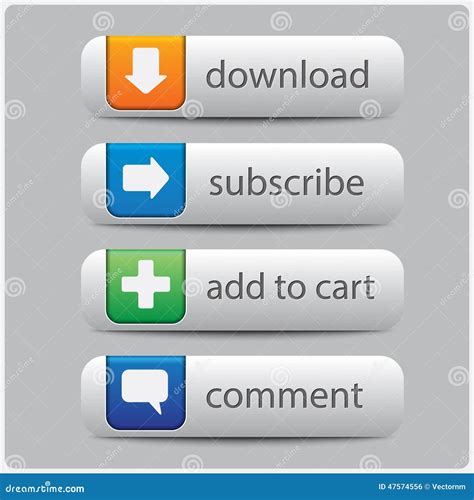 call action button stock vector illustration of buttons 47574556