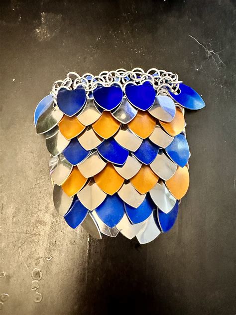 Dragon Scale Dice Bag Scale Mail Dice Bag Customizable Dragon Scale Dicebag Aluminum Scale