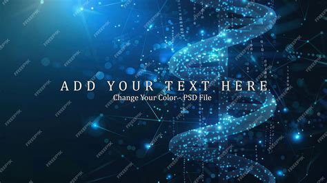 Abstract Digital Dna Structure With Binary Code Premium Ai Generated Psd