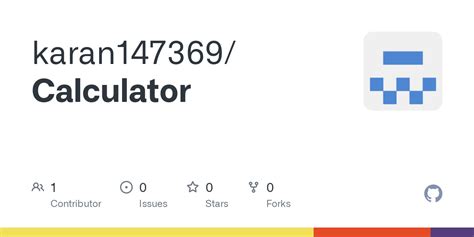 GitHub Karan Calculator