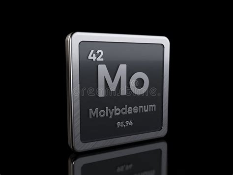 Chemical Element Molybdenum From The Periodic Table Stock Illustration Illustration Of