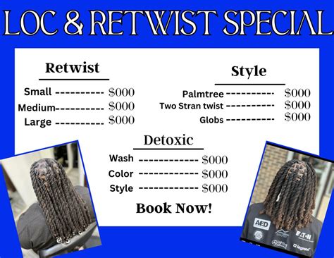 Loc Retwist Flyer Loctician Flyer Loc Special Flyer Loc And Styles