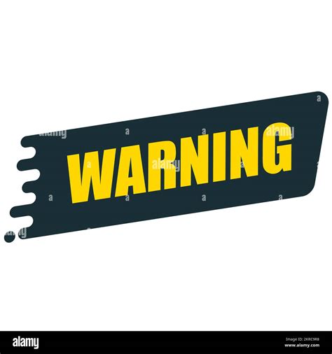 Warning Expression Pop Art Comic Speech Bubble Stock Vector Image And Art Alamy