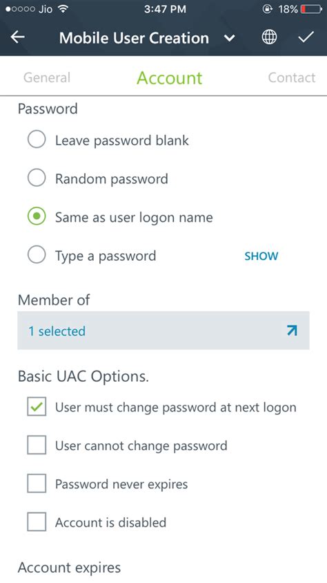Ios App For Ad User Creation