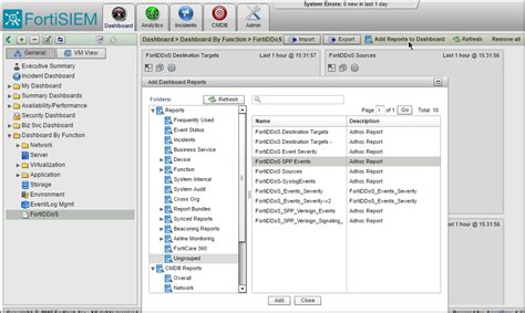 Using Fortisiem To Collect Ddos Attack And Event Logs Fortiddos F 6 5 1
