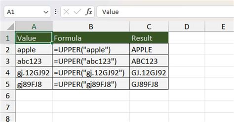 How To Use Upper Function In Excel