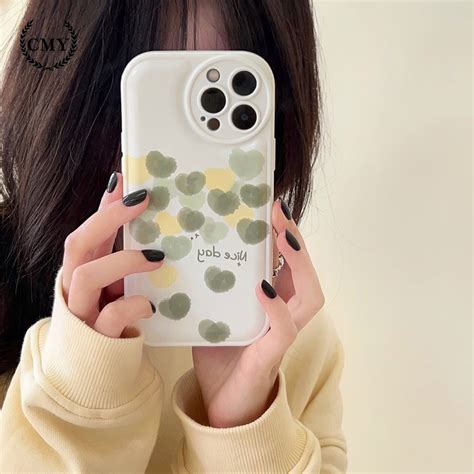 เคสโทรศัพท์มือถือ ซิลิโคนนิ่ม Tpu ลายหัวใจ สีเขียว สําหรับ Iphone 11 12