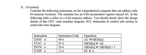 Instruction Set For A Relatively Simple Cpu