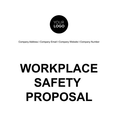 Workplace Safety Proposal Template Edit Online And Download Example