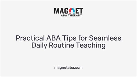 Teaching Sequencing And Routines Using Aba Methods