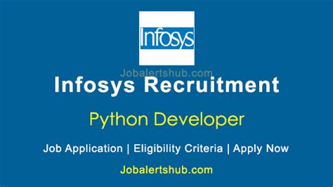 Infosys Python Developer Posts 2024 Job Notification Apply Now