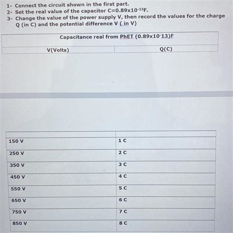 Solved 1 Connect The Circuit Shown In The First Part 2 Chegg Com