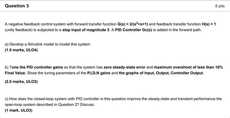 Solved Include Any Screenshot Of The SIMULINK Block Diagram Chegg