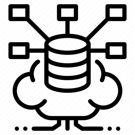 data database dbms cloud network big data icon download on