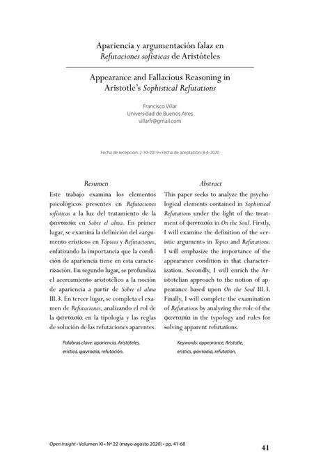 pdf appearance and fallacious reasoning in aristotle s sophistical