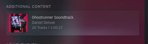 Steam Client Crashes When I Play Ghostrunner Soundtrack · Issue