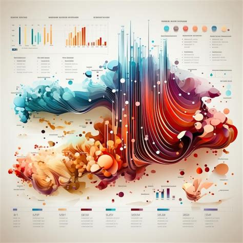 Premium Vector Realistic Vector Data Visualization On White Background