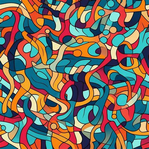 Premium Ai Image A Close Up Of A Colorful Abstract Pattern With Many Different Colors