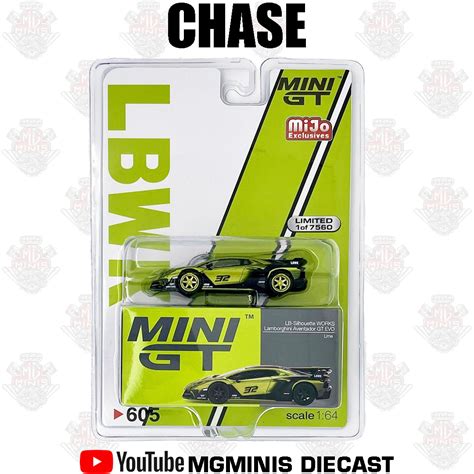 Mini Gt Lamborghini Aventador Evo 605 Chase Mgminis Diecast