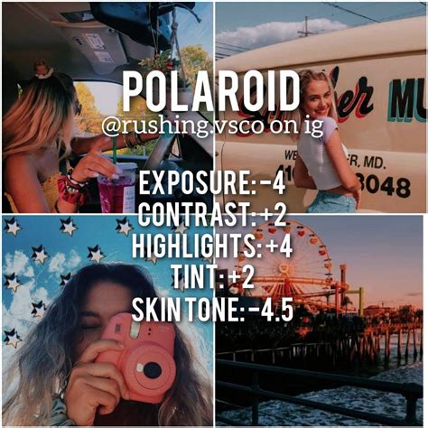 polaroid filter on vsco instagram pictures camera hacks instagram