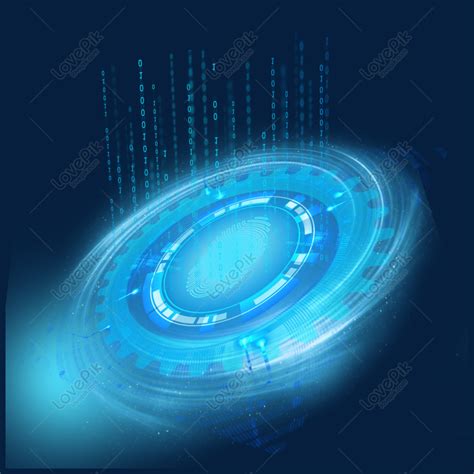 Tech Pattern Blue Tech Element Blue Technology Tech Background Line