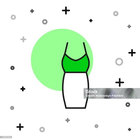 흰색 배경에 고립 된 윤곽 여자 드레스 아이콘을 채웠다 옷 표지판 벡터 0명에 대한 스톡 벡터 아트 및 기타 이미지 0명 가득 찬 결혼식 Istock