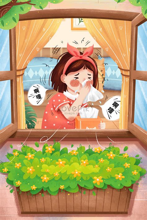 재채기 알레르기 이미지 사진 및 Png 일러스트 무료 다운로드 Lovepik